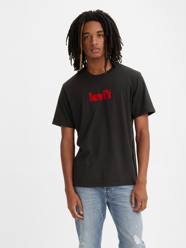 Relaxed Fit Tee In Holiday Poster Caviar