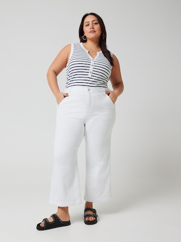 Curve Amaze High Rise Wide Leg Culotte