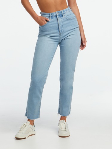 High Mom Curve Jean In Trusted Blue