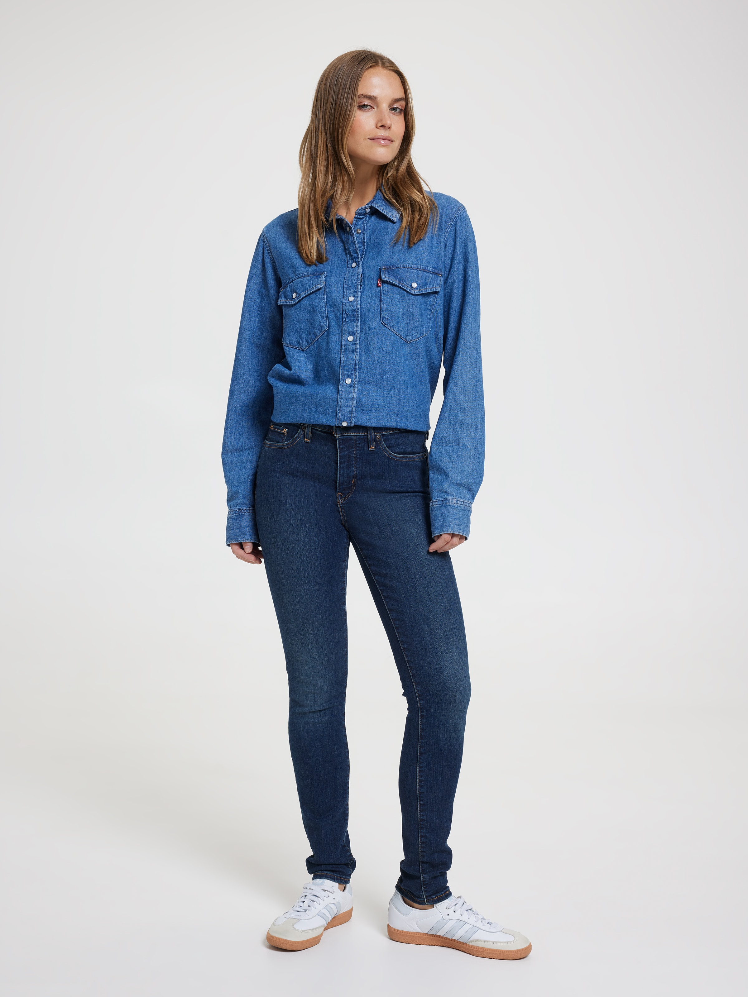 311 Shaping Skinny Jean In Blue Swell Denim - Just Jeans Online
