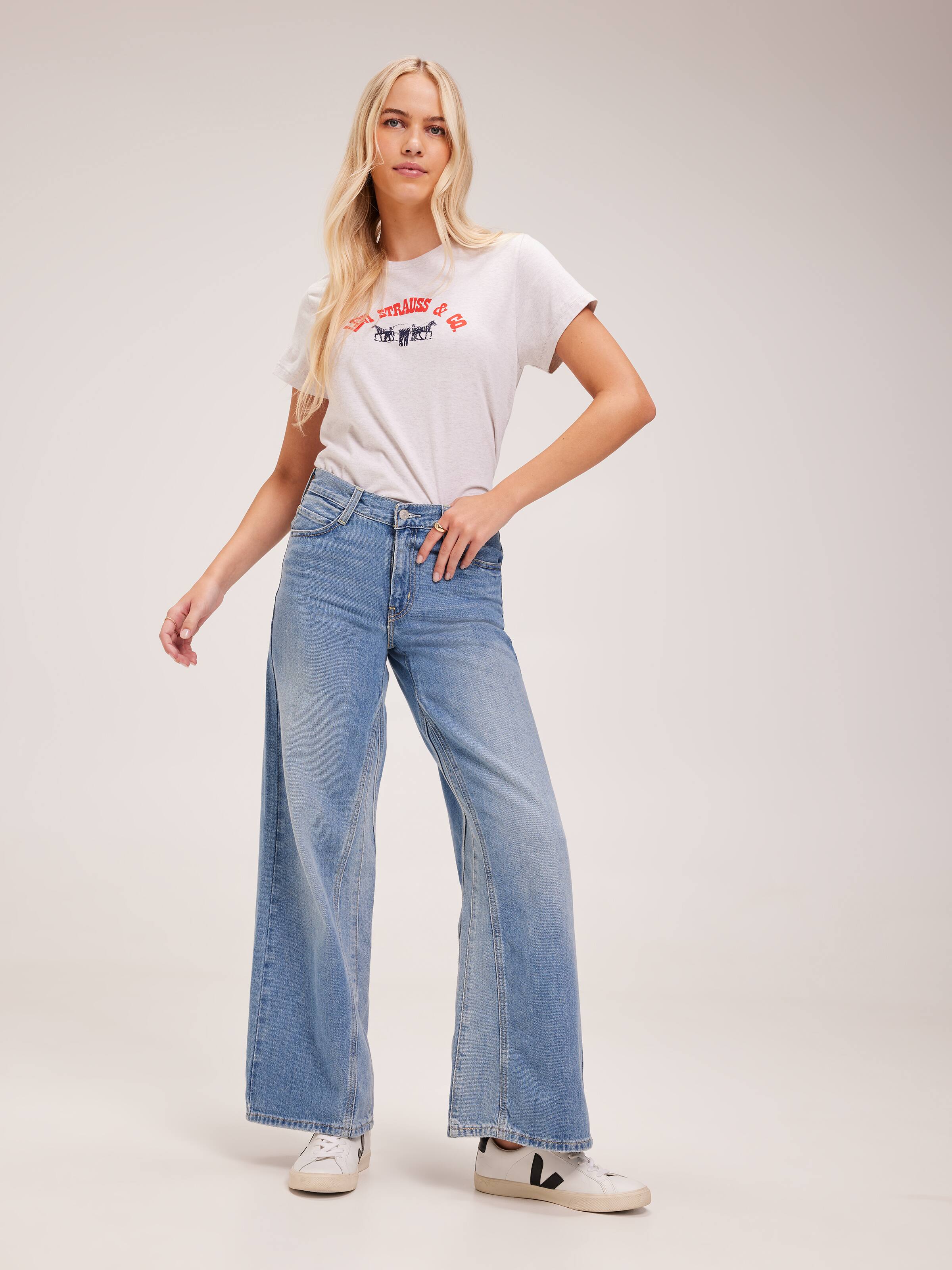 94 Baggy Wide Leg Jean In What Else Can I Say Denim - Just Jeans Online