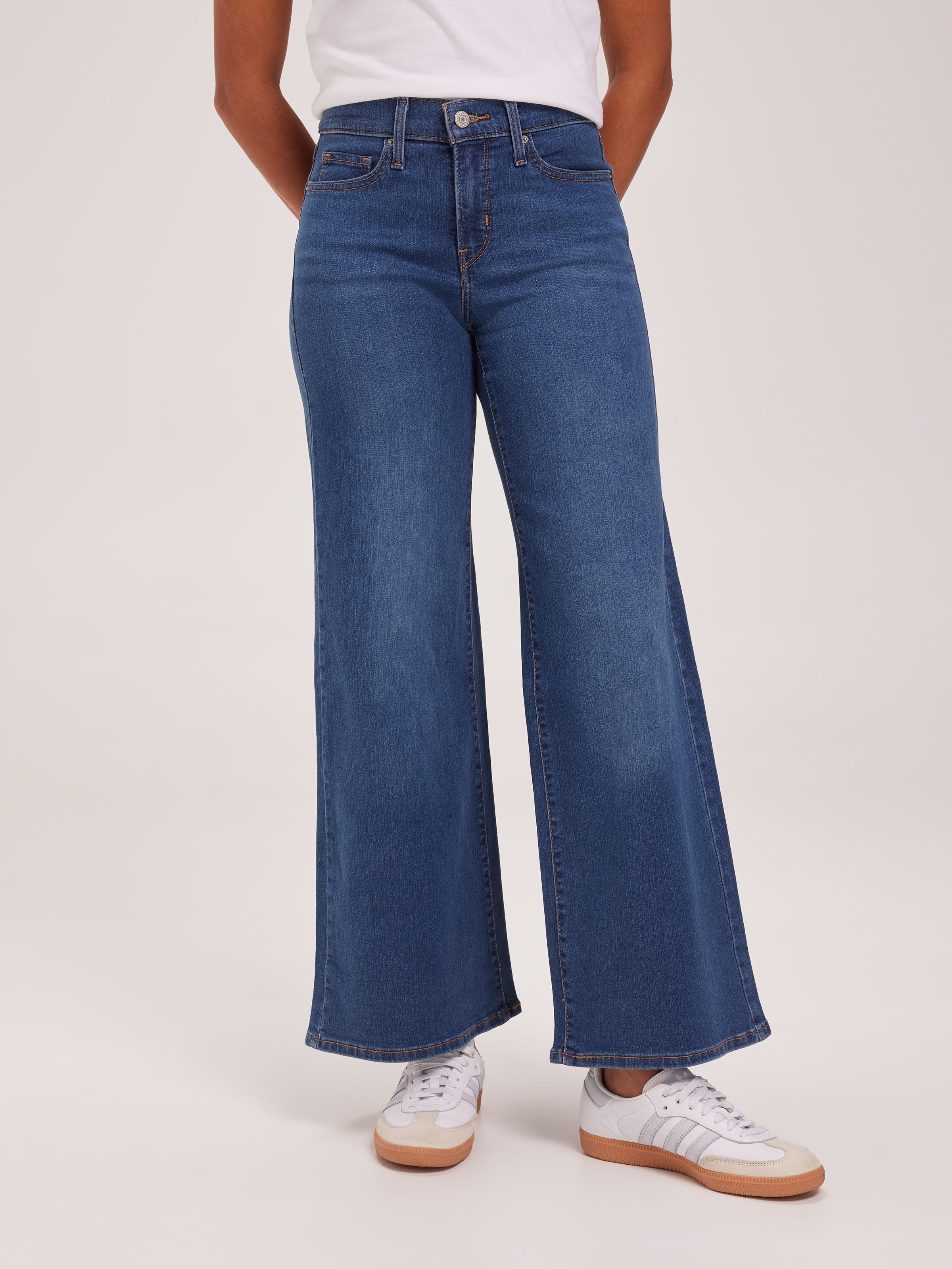 318 Shaping Wide Leg In Clever Girl Denim - Just Jeans Online