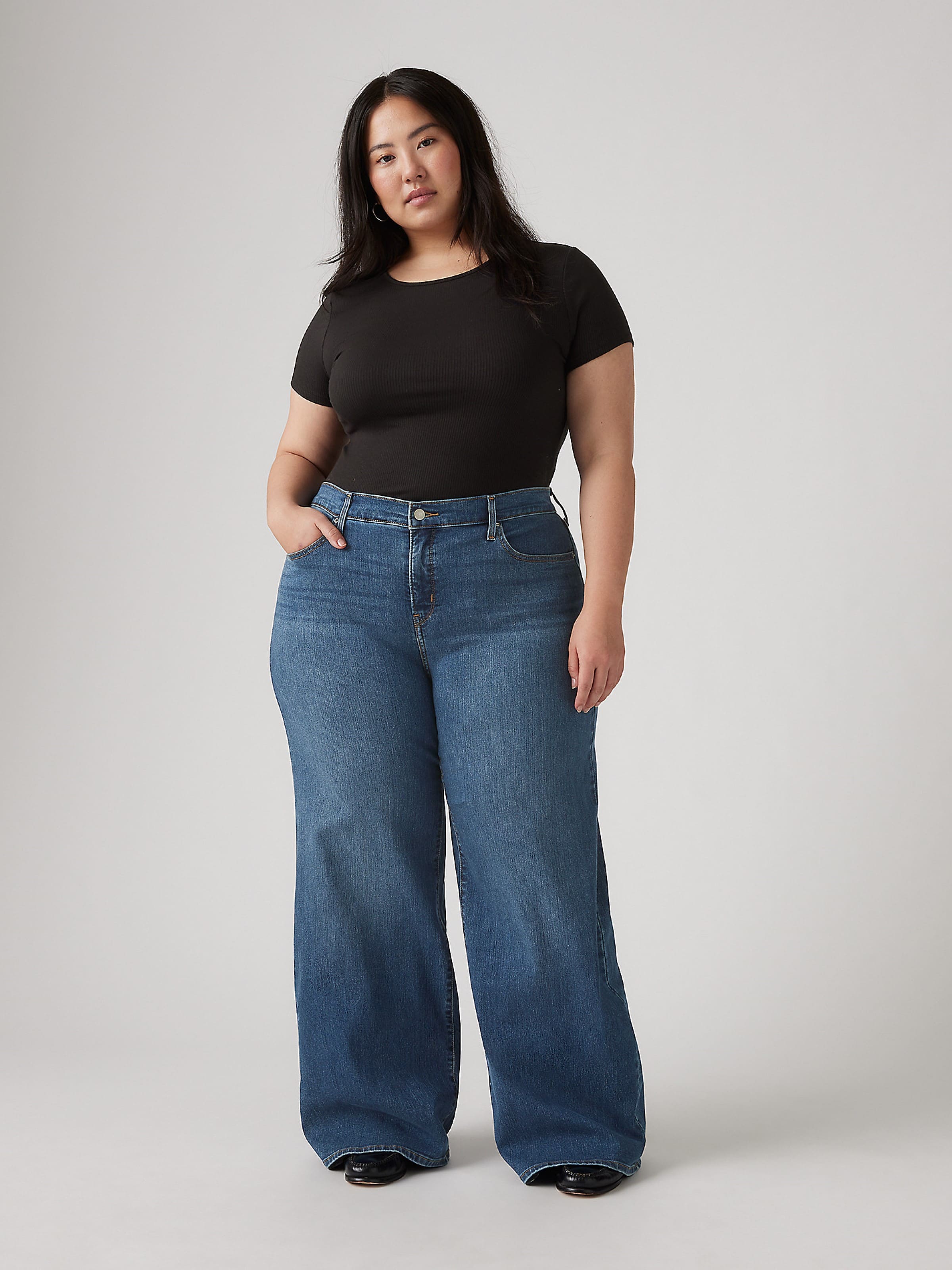 Curve 318 Shaping Wide Leg In Clever Girl - Just Jeans Online