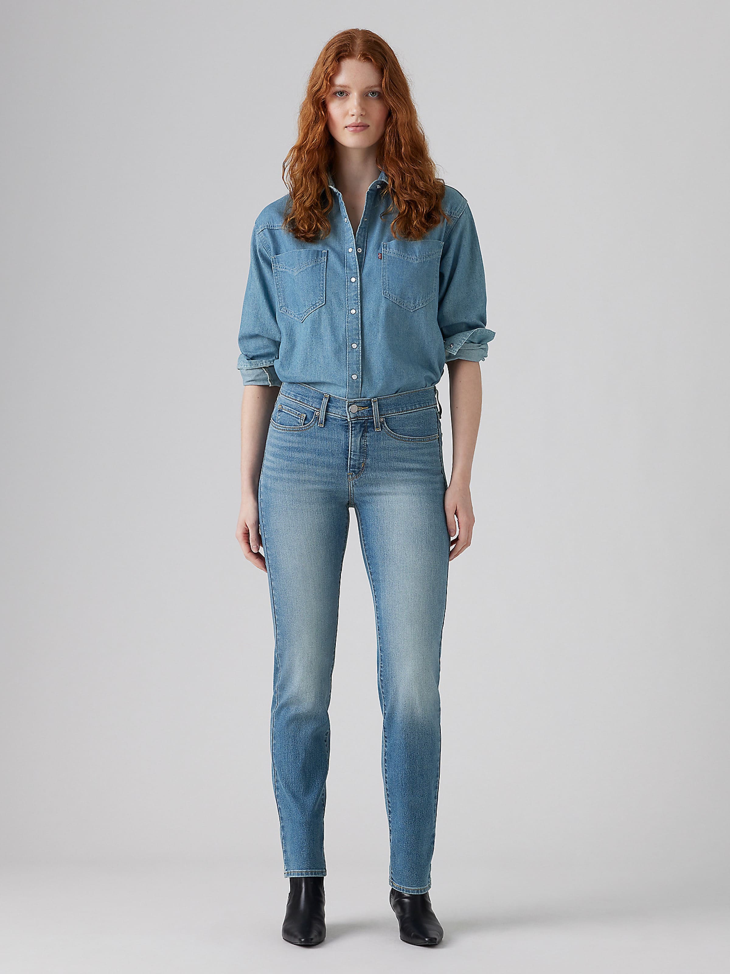 314 Shaping Straight In Eternal Indigo Mid Denim - Just Jeans Online