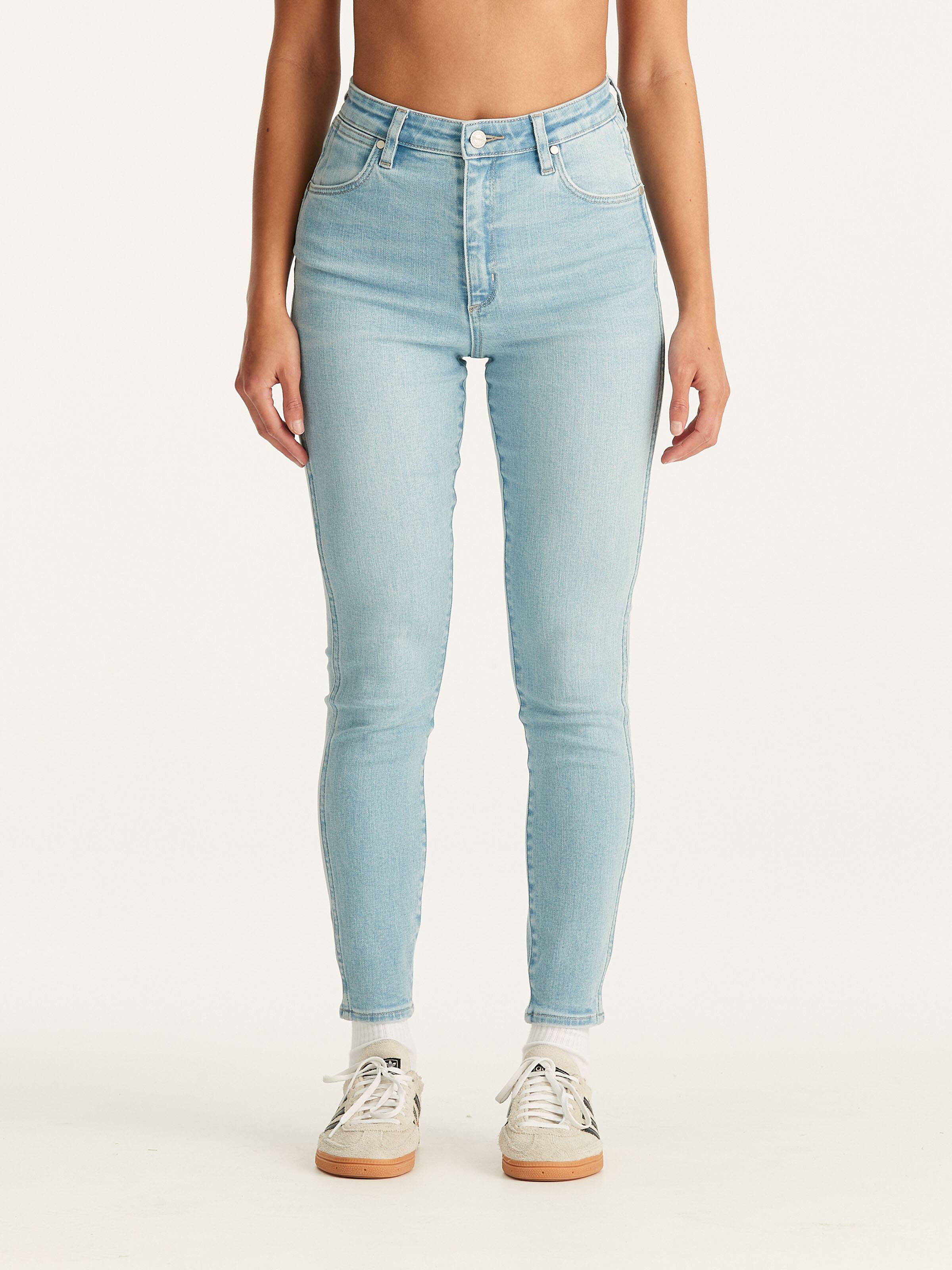 Hi Pins Crop Songbird Blue - Just Jeans Online