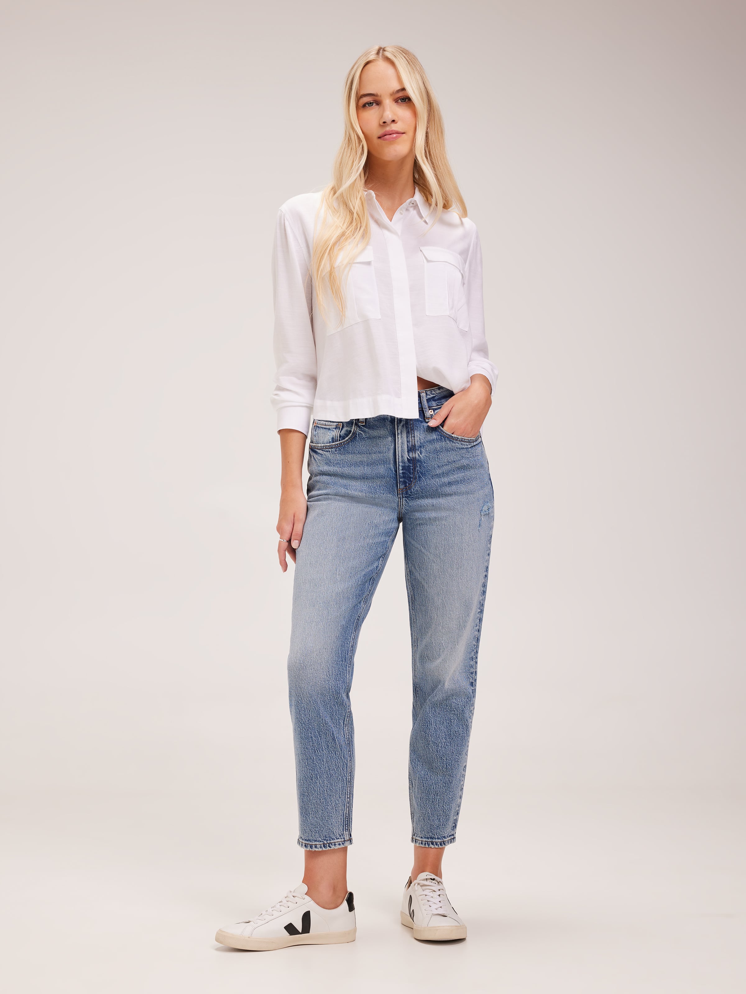 Originals Macy Sky High Mom Jean Desert Storm Blue - Just Jeans Online