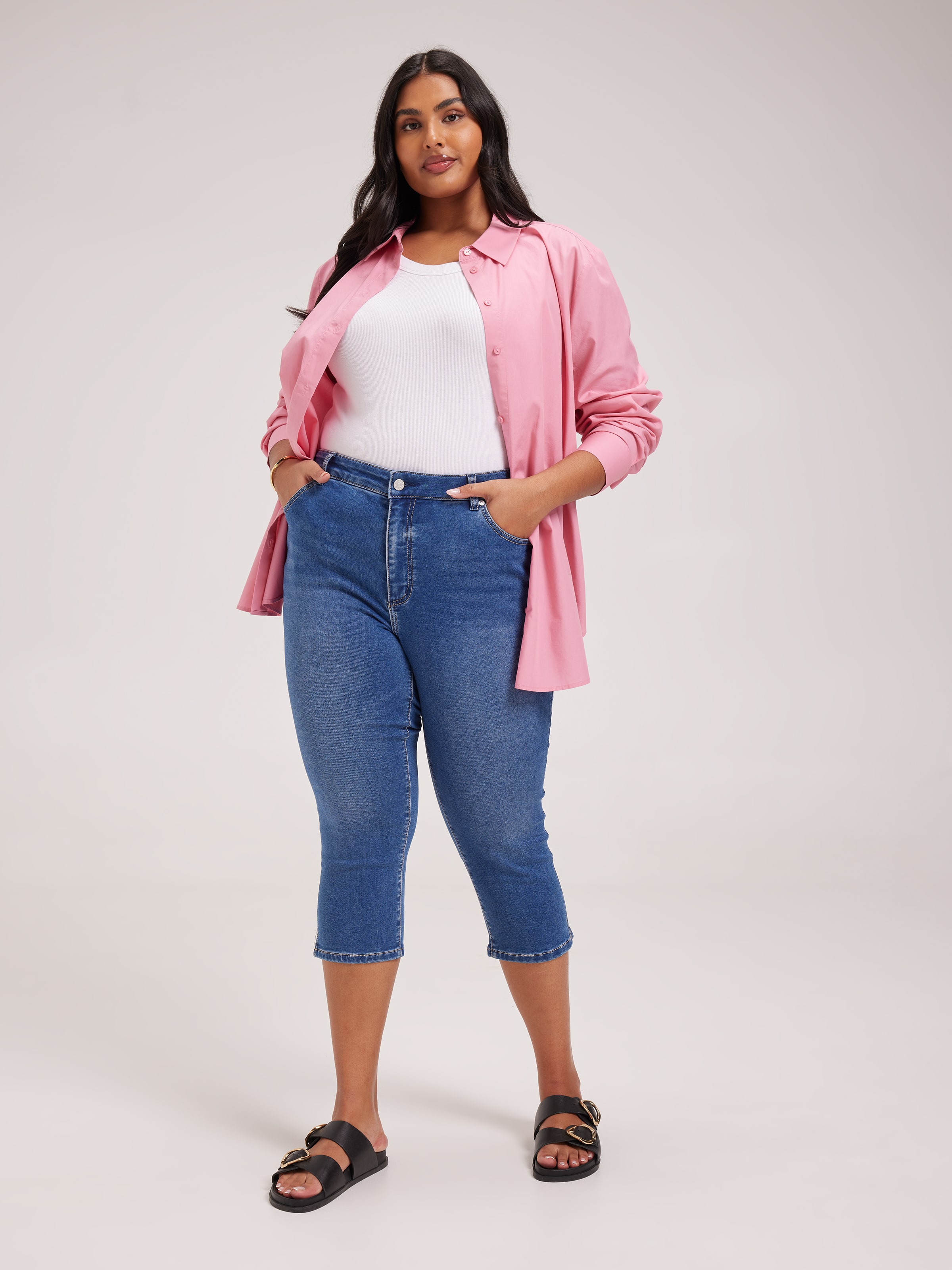 Curve Amaze 3/4 Skinny Jeans - Just Jeans Online