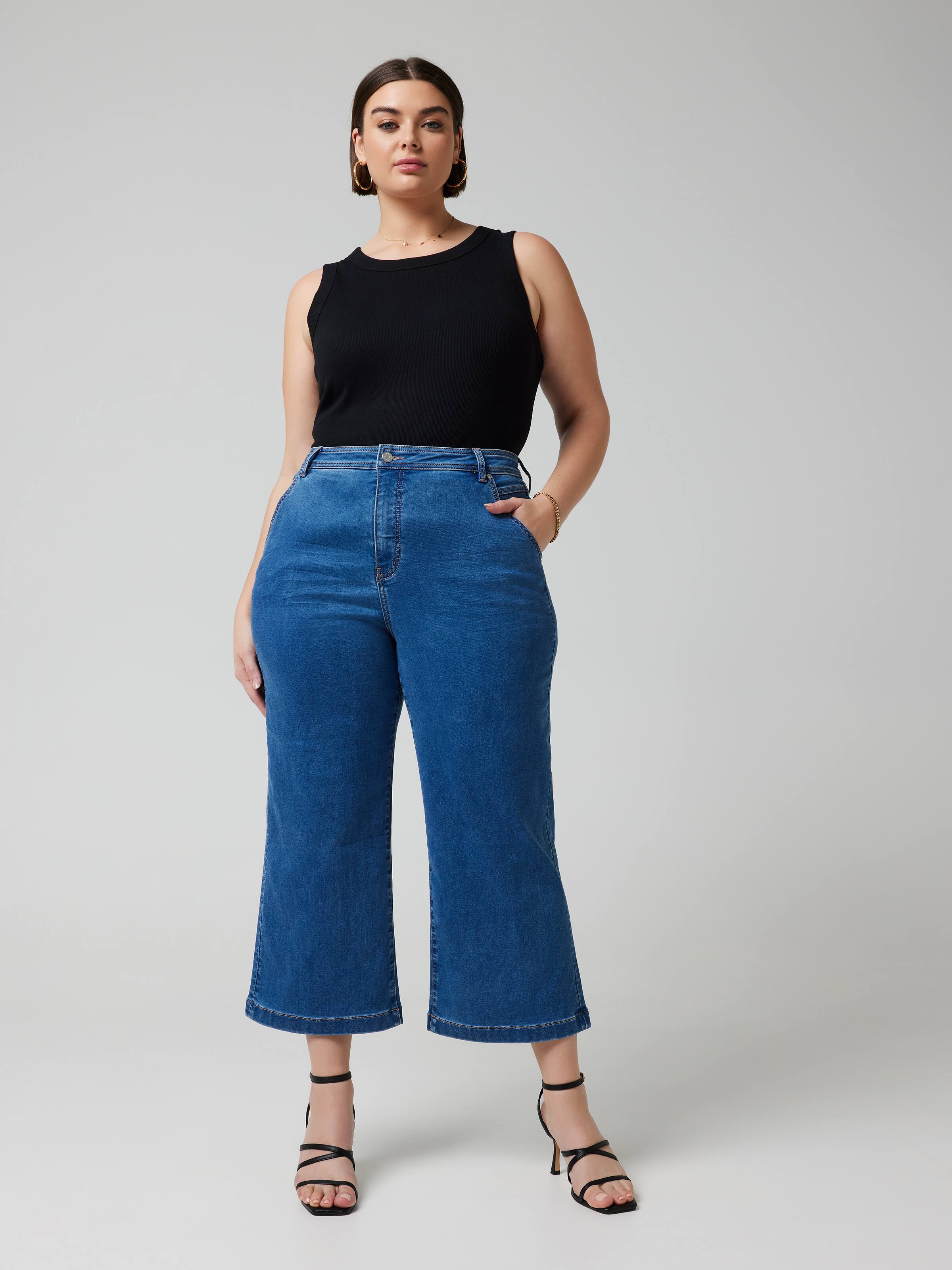 Curve Amaze High Rise Wide Leg Culotte - Just Jeans Online