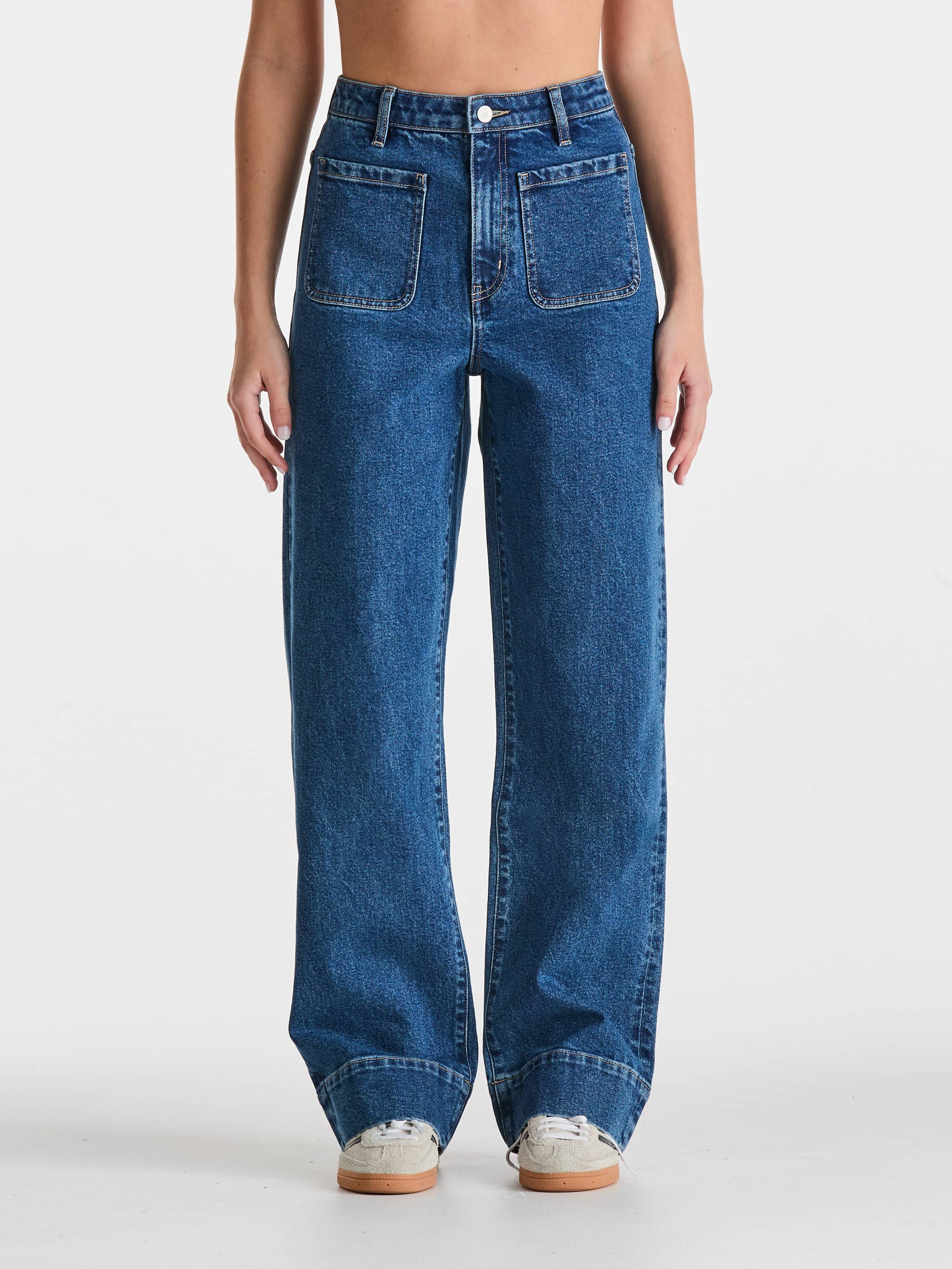Hi Wide In Sailor Blue - Just Jeans Online