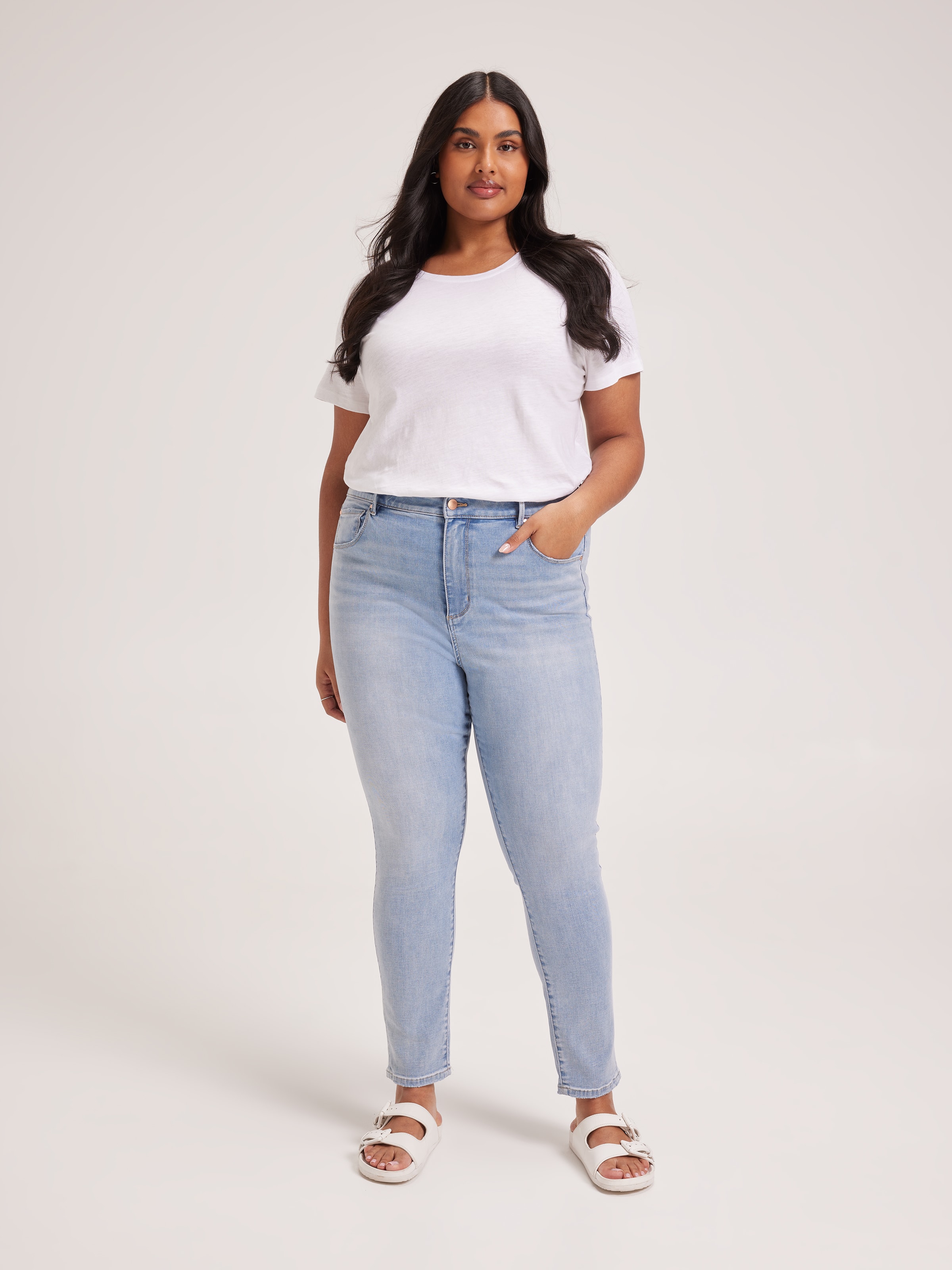 Curve Super High Rise Super Skinny Jeans Rebel - Just Jeans Online