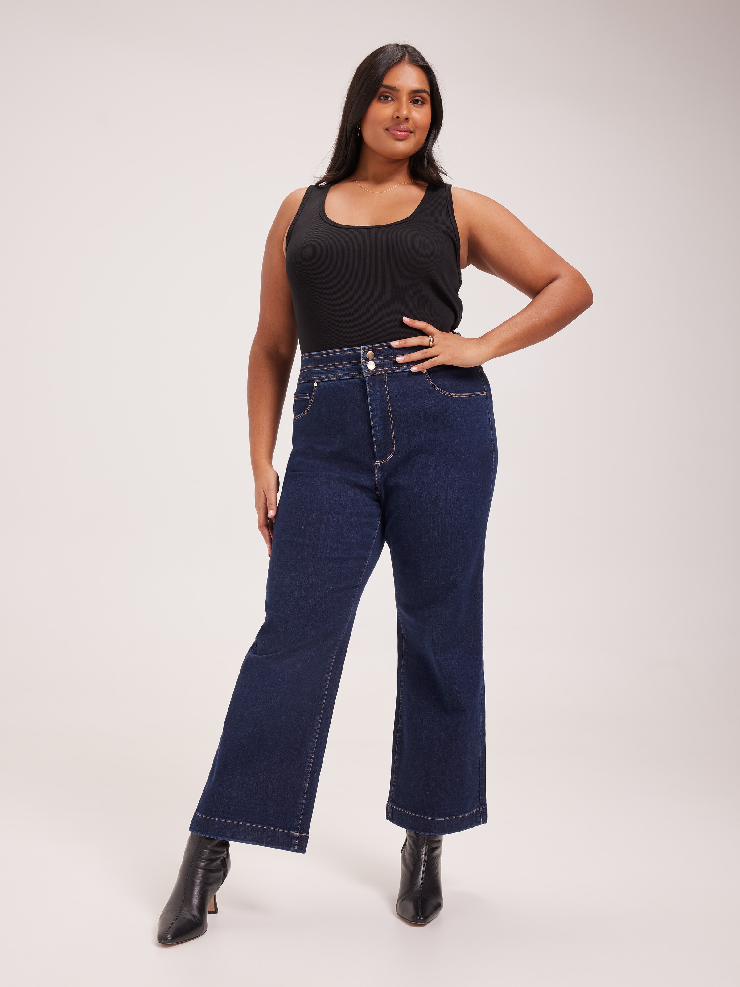 Curve Reformed Slim Wide Ankle Jean - Just Jeans Online