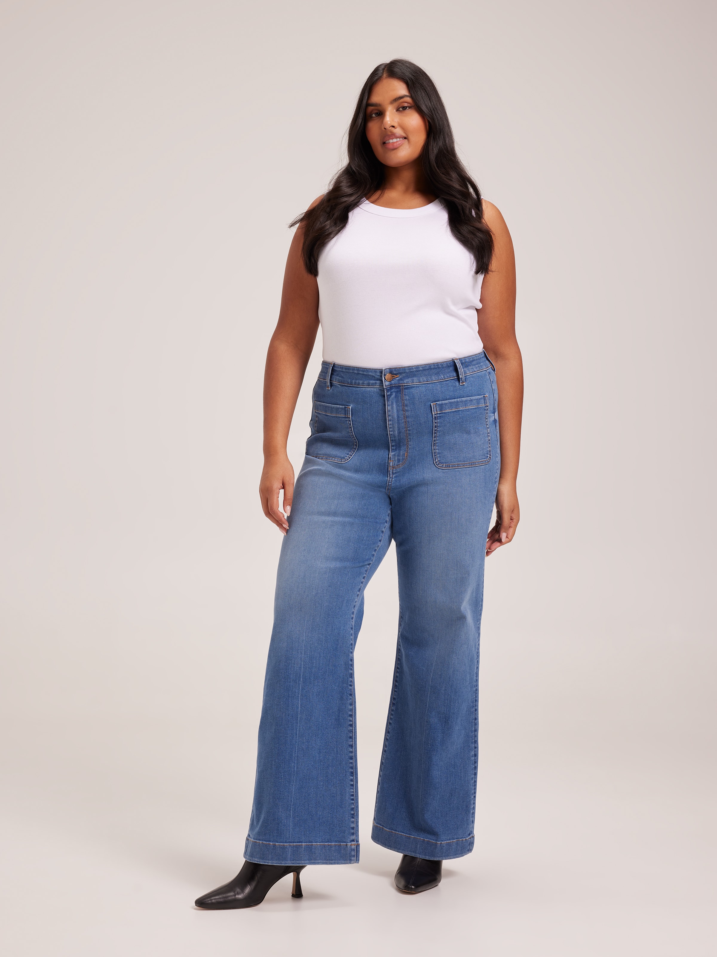 Curve Reformed High Rise Slim Wide Jean - Just Jeans Online