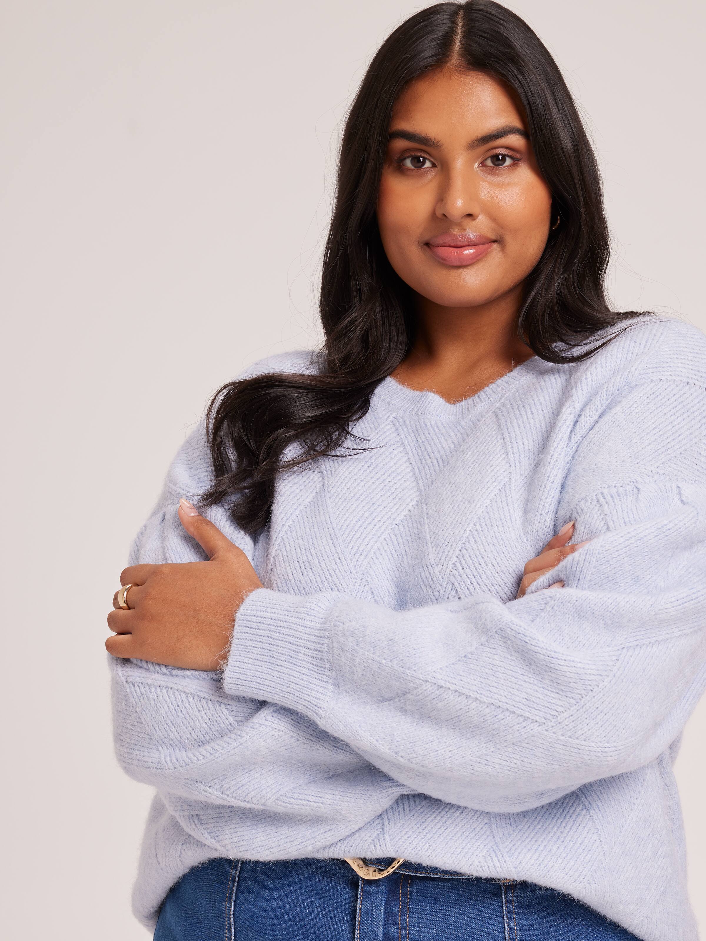 Curve Lucille Diamond Pullover - Just Jeans Online