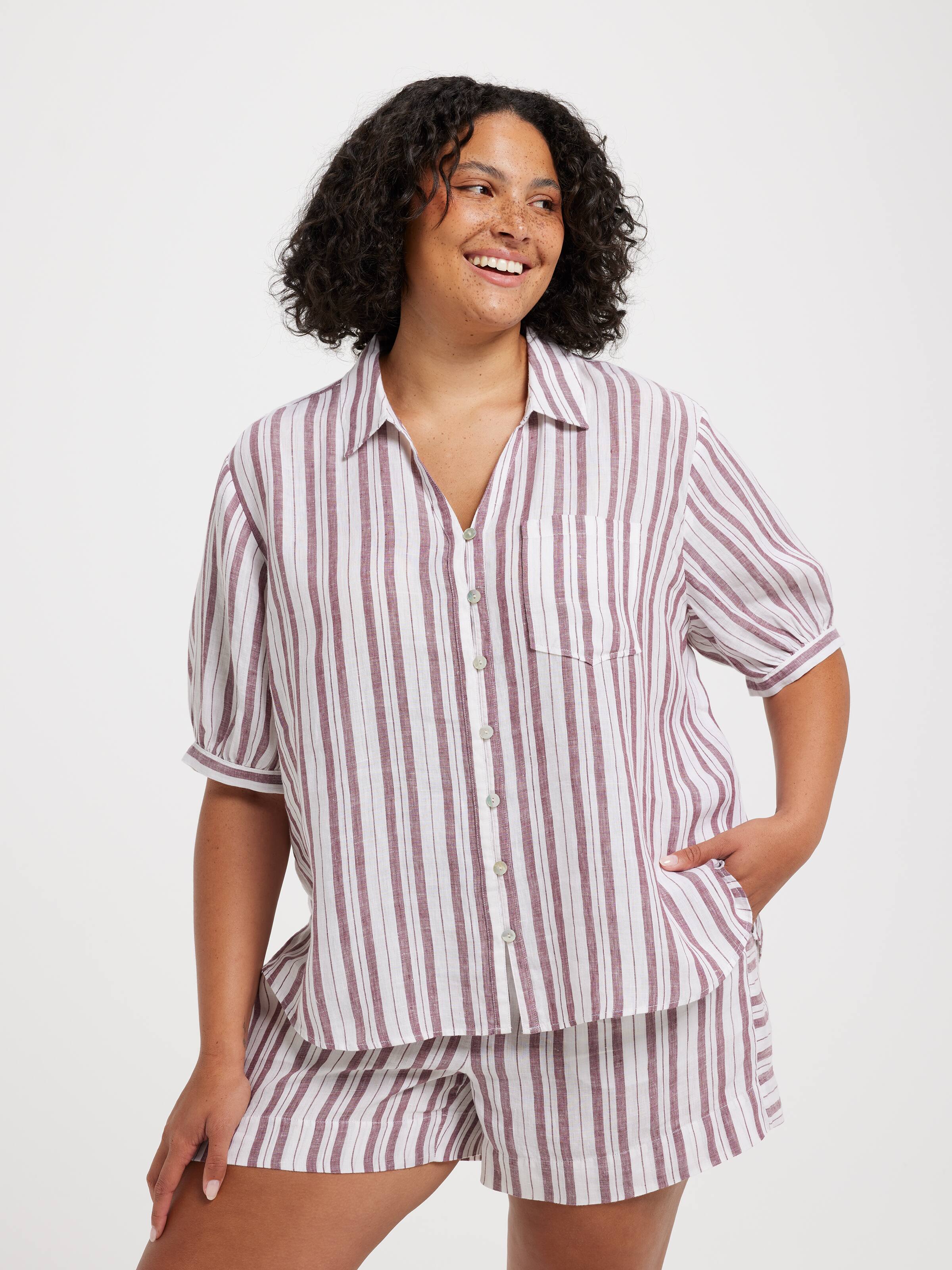 Curve Tyra Short Sleeve Shirt - Just Jeans Online