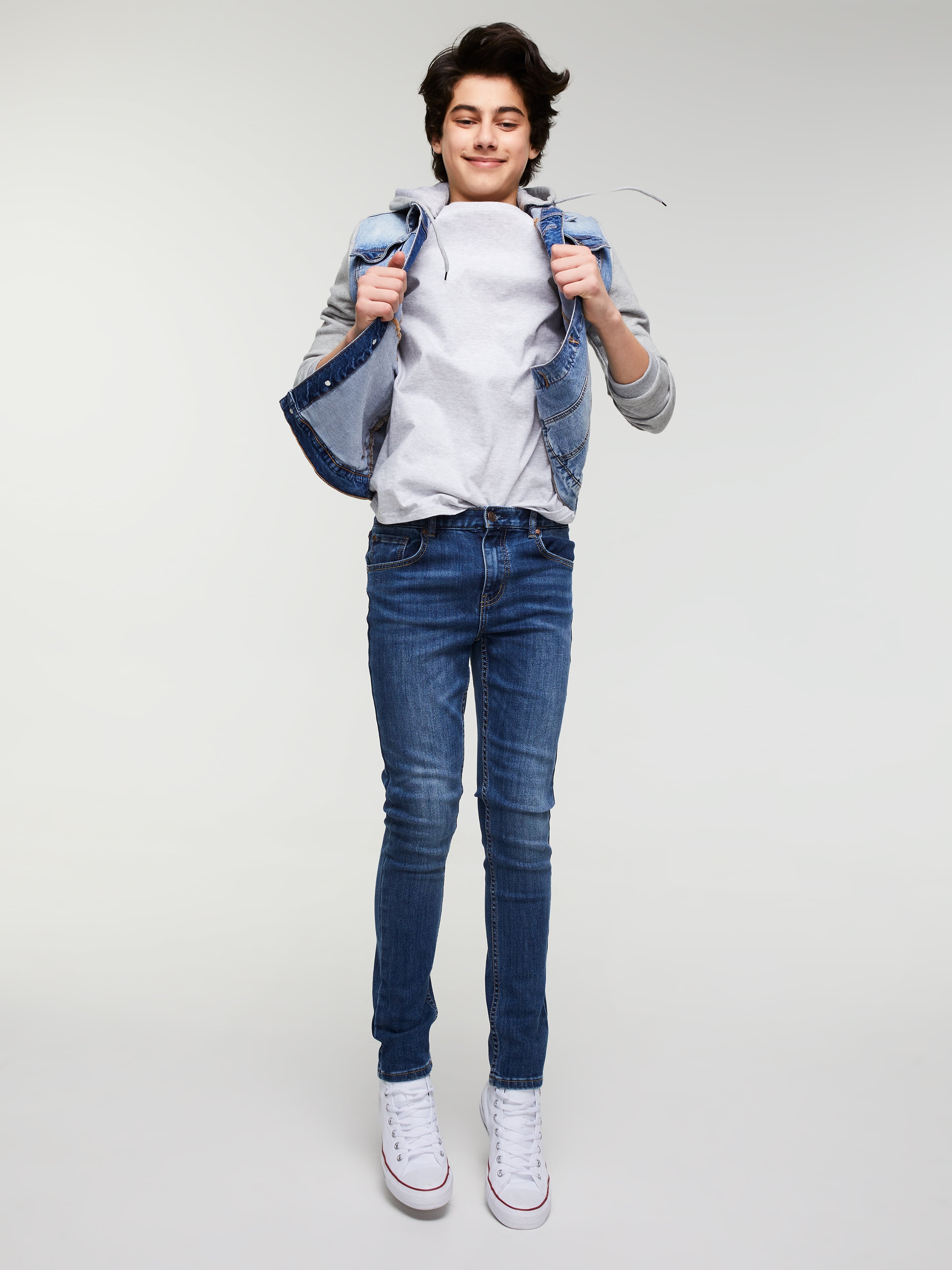 Boys Power Stretch Slim Jean Light Vintage - Just Jeans Online