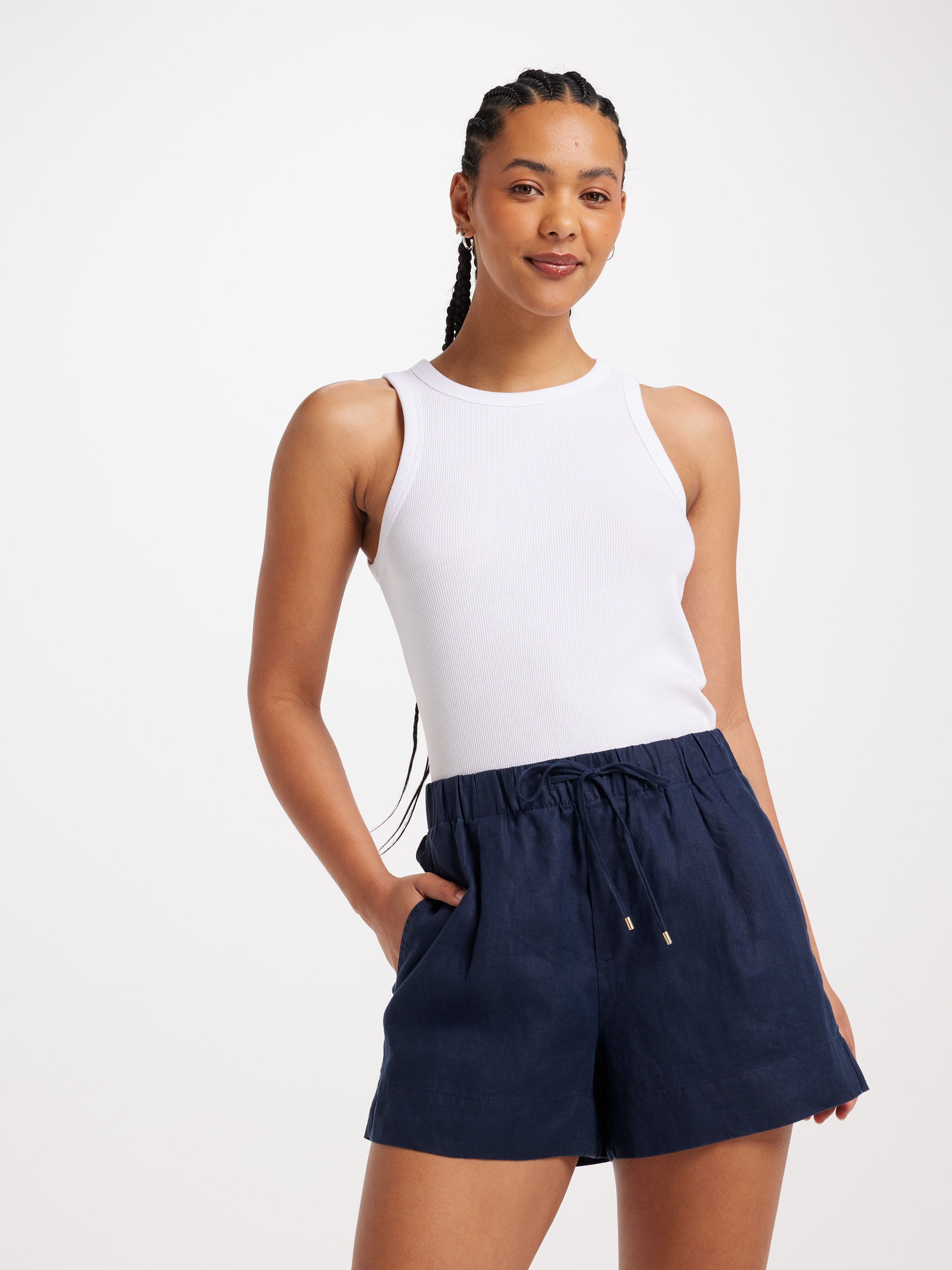 Linen Jog Short - Just Jeans Online