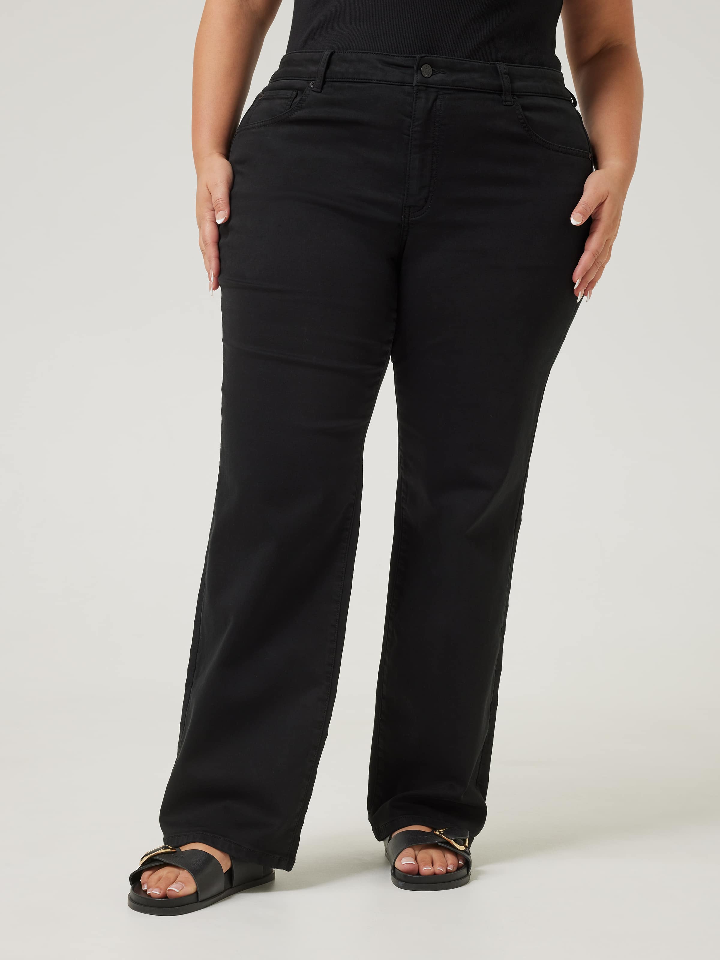Curve Amaze Mid Rise Straight Jean In Full Length Just Jeans Online 9491