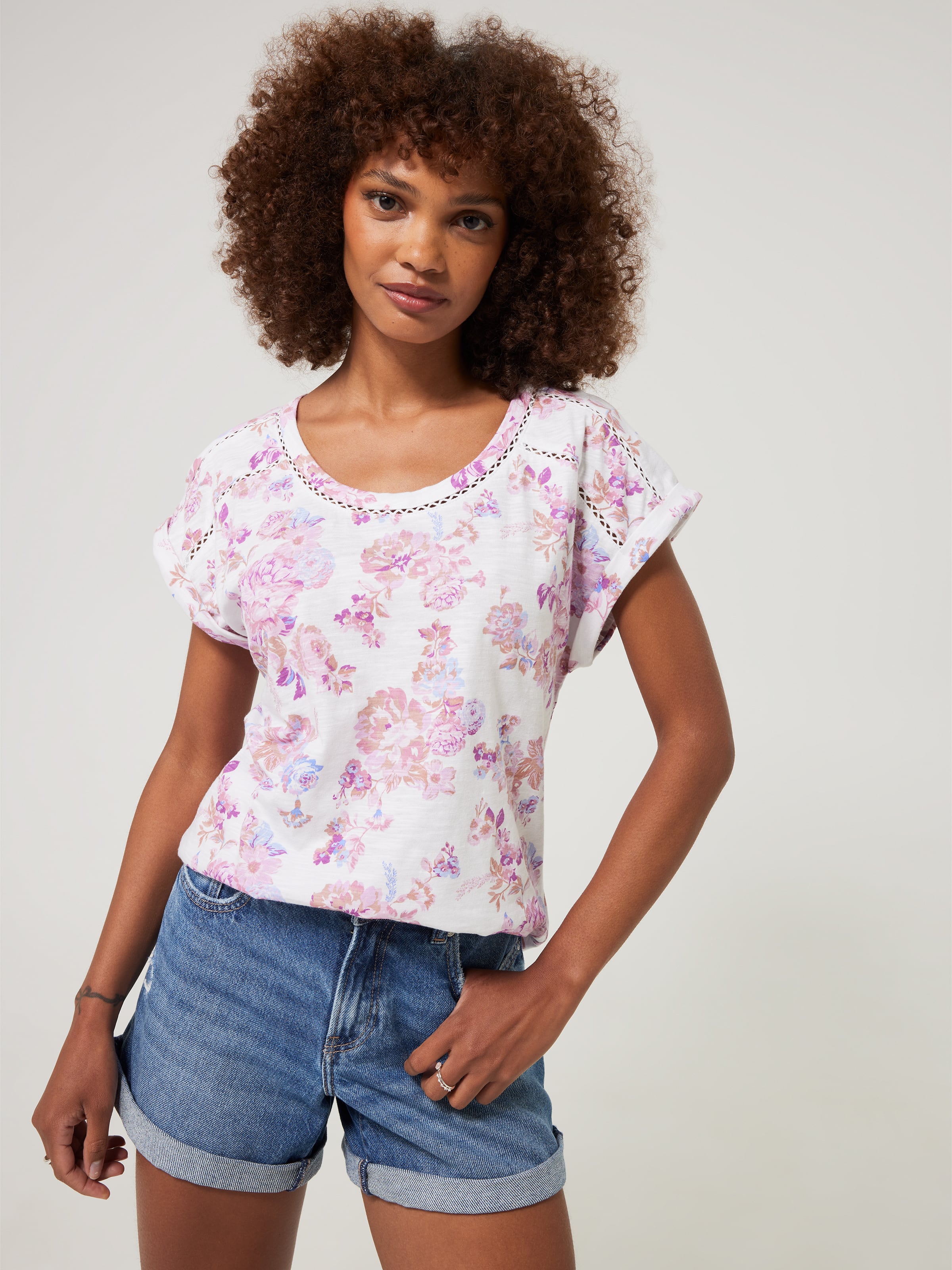 Lexi Crew Neck Ladder Top - Just Jeans Online
