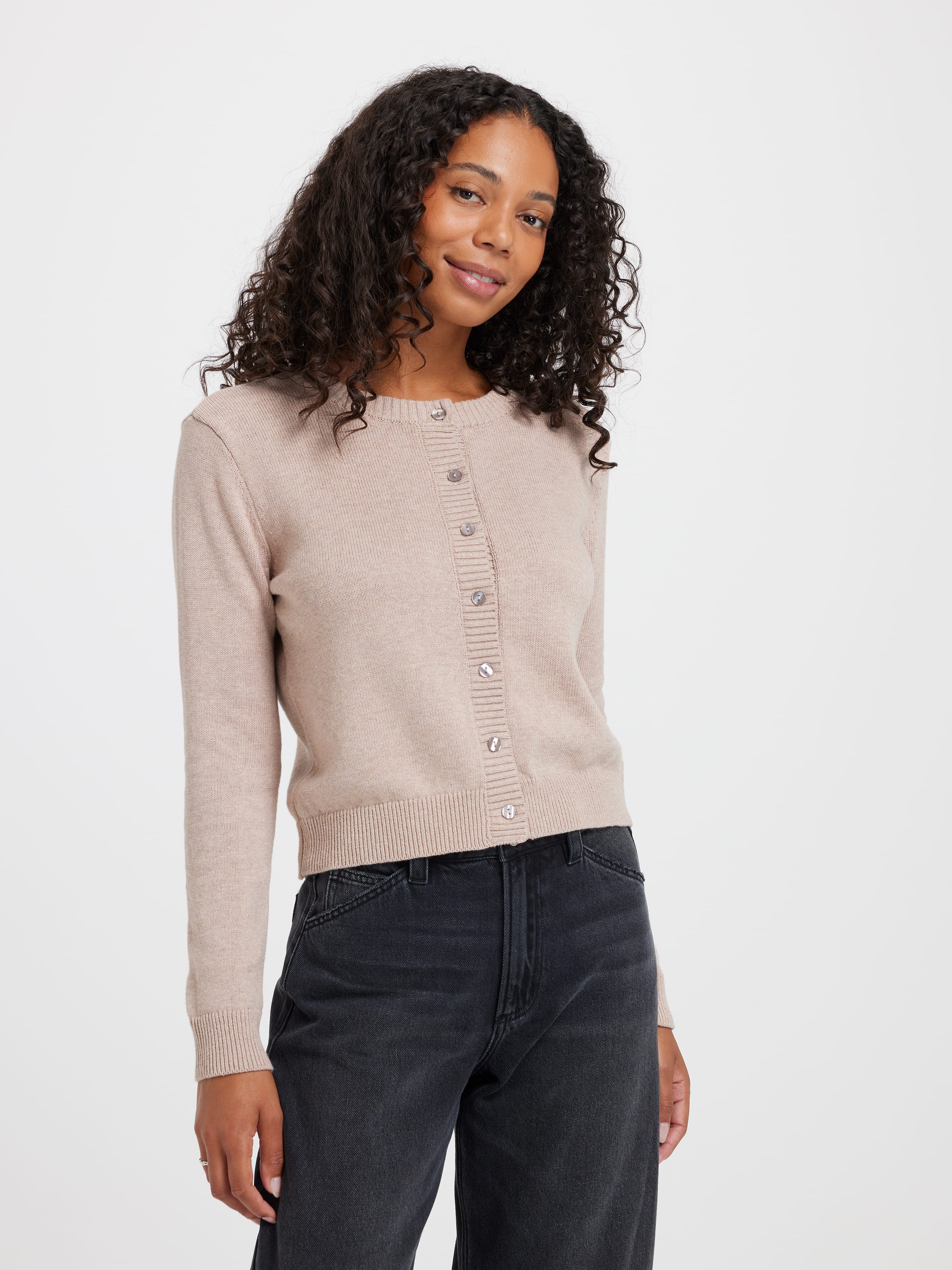 Haley Cotton Crew Neck Cardi - Just Jeans Online