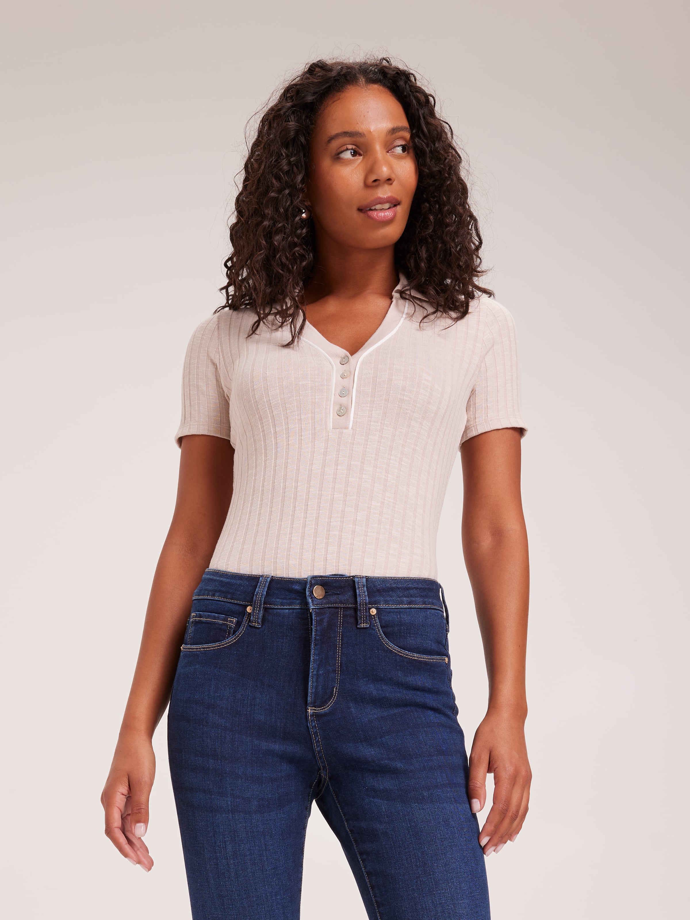 Luna Button Top - Just Jeans Online