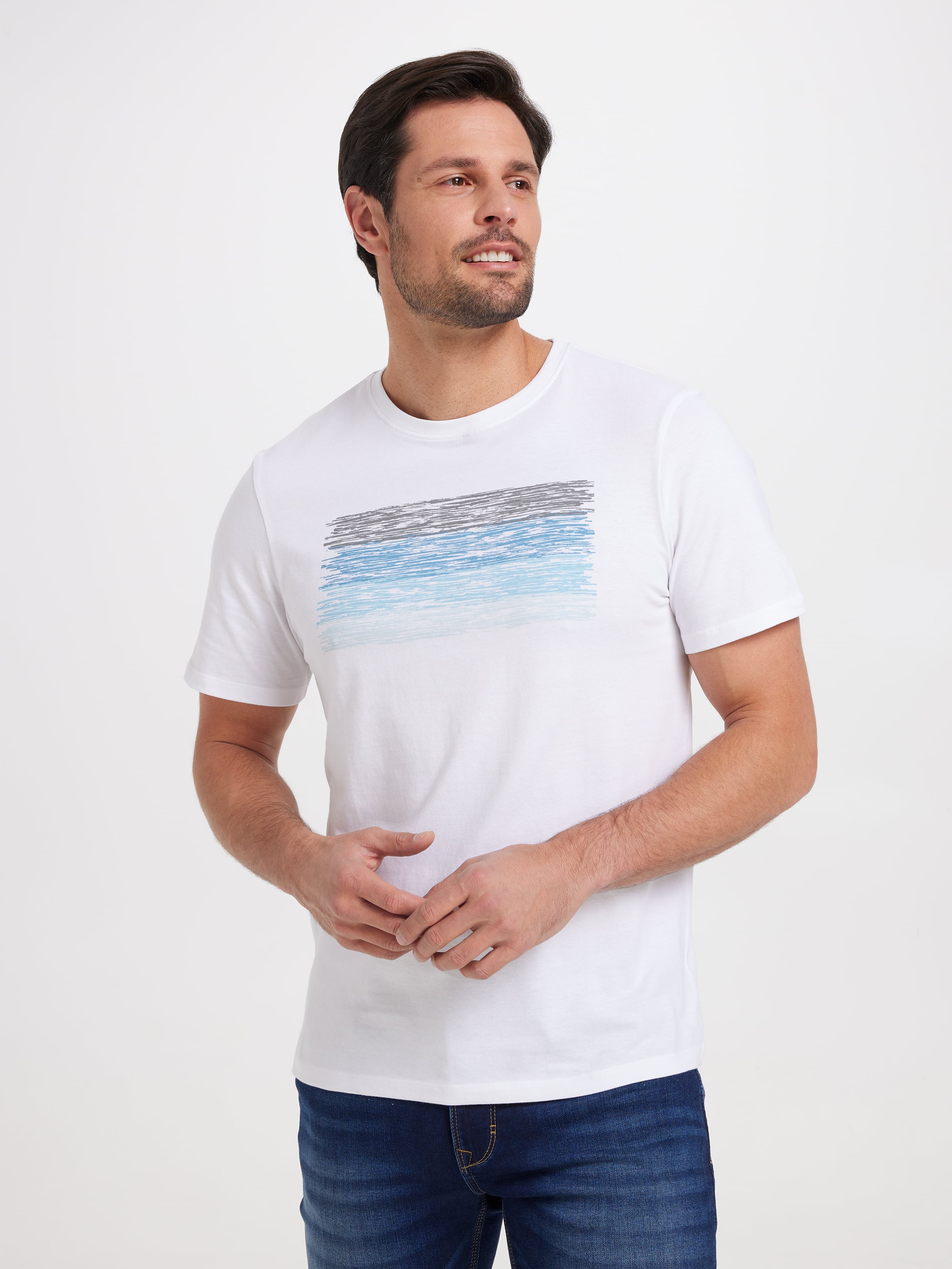 Short Sleeve Tonal Block Mirage - Just Jeans Online