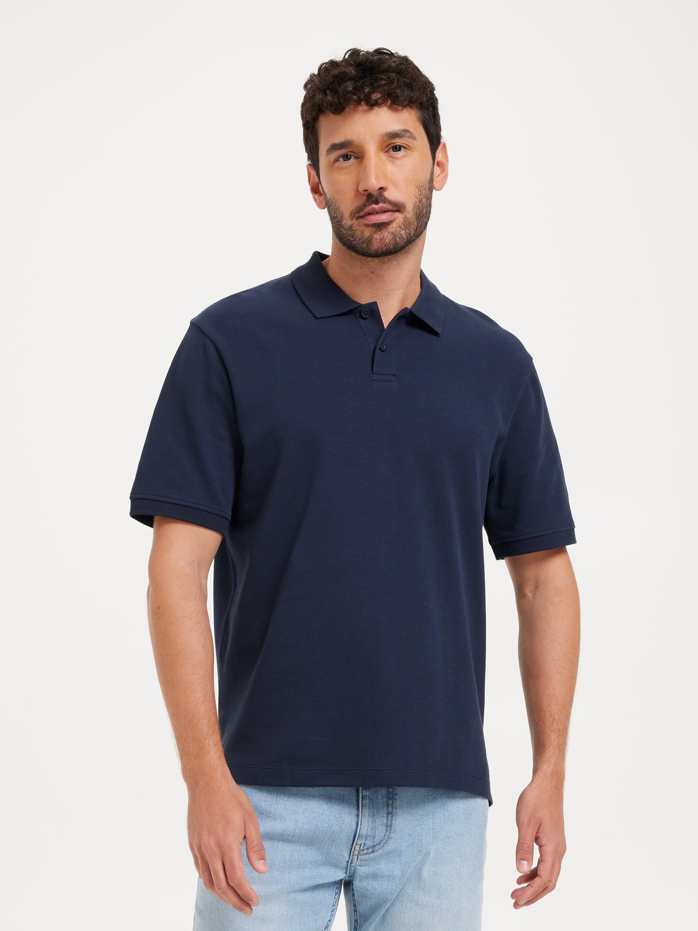 Short Sleeve Relaxed Polo - Just Jeans Online