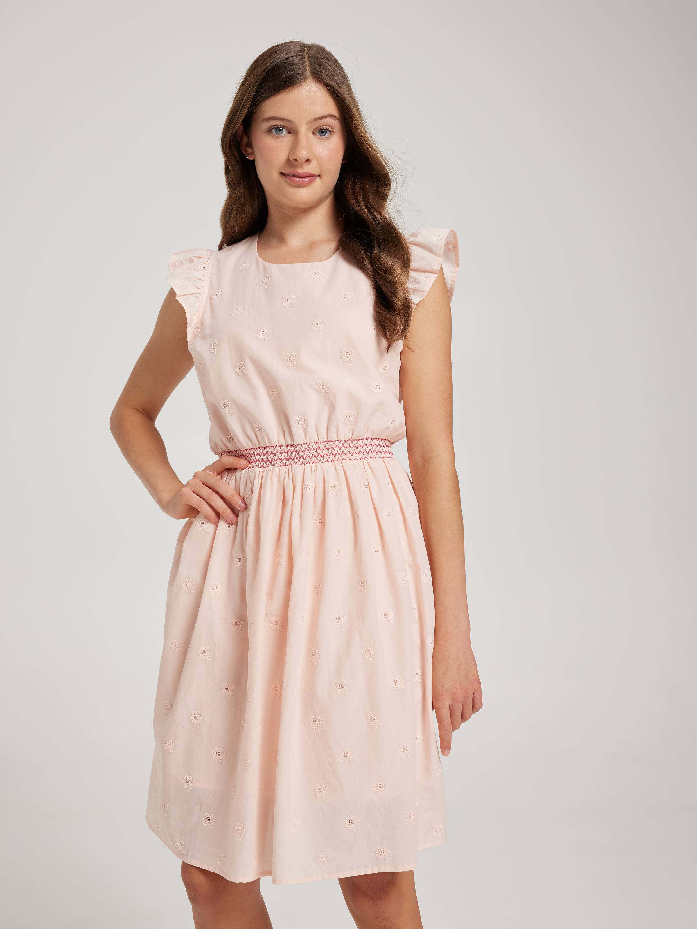 Girls Daisy Dress Pigtail Pink - Just Jeans Online