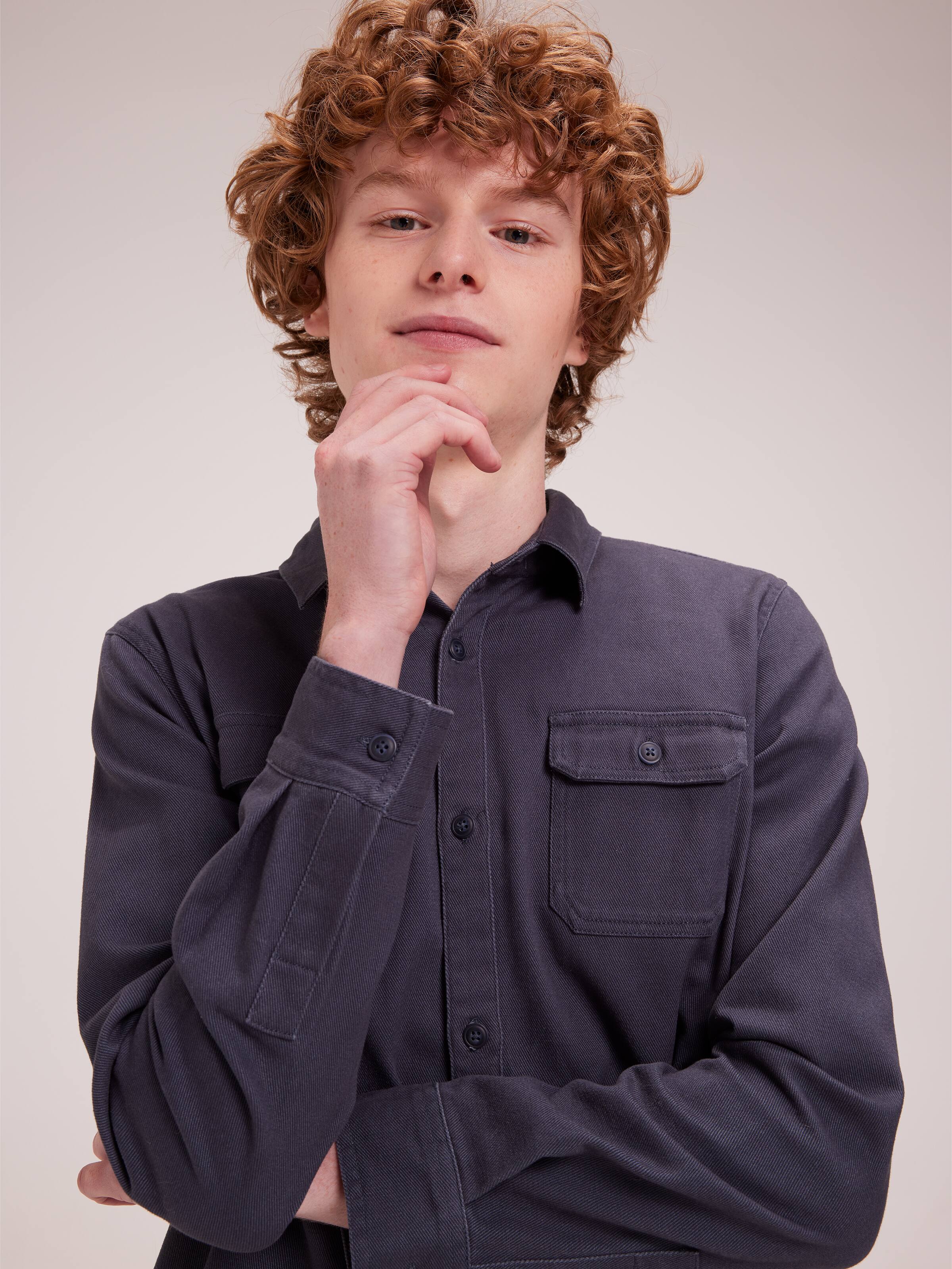 Boys Matteo Overshirt Marine Blue - Just Jeans Online