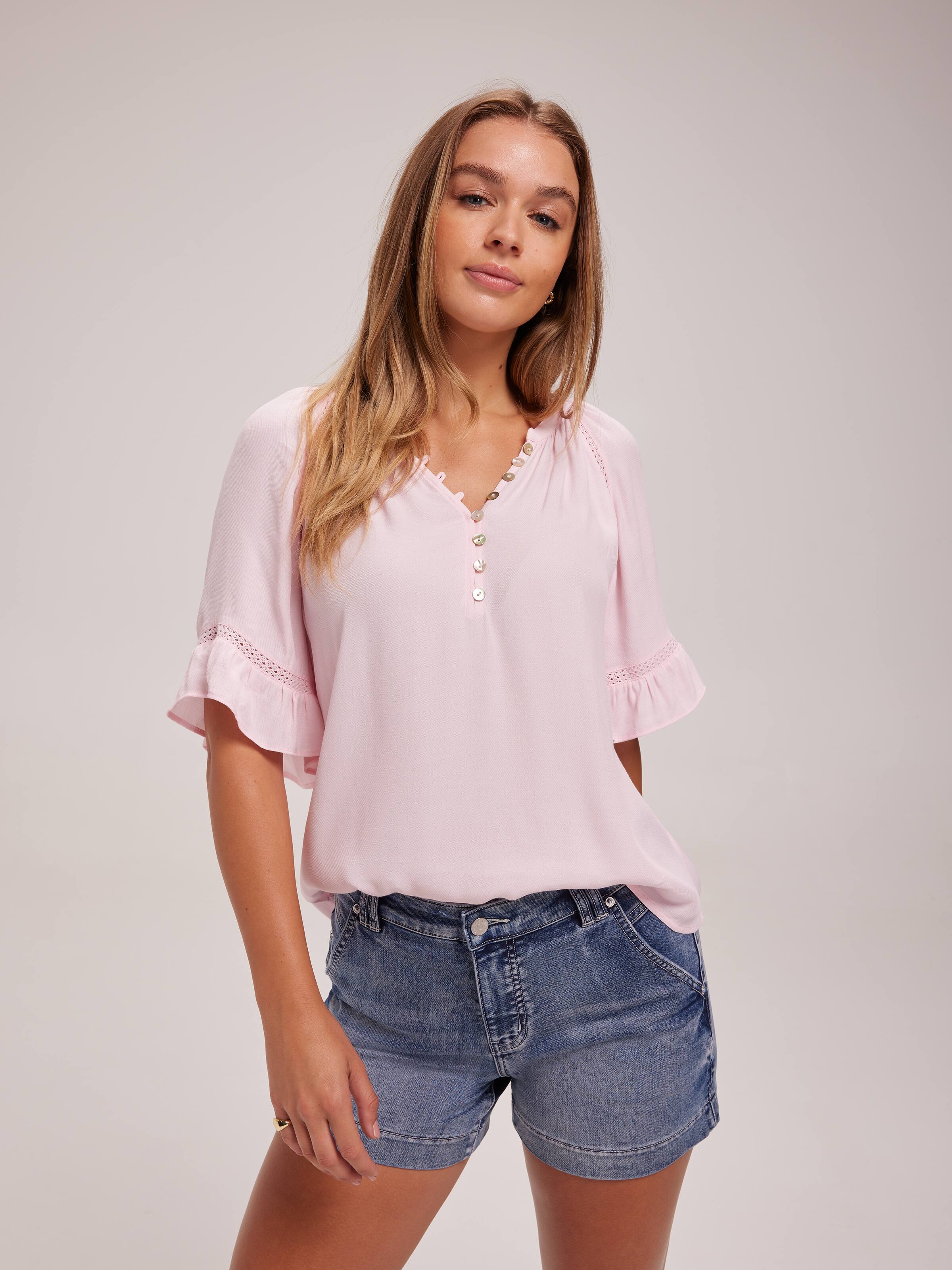 Sydney Button Front Top - Just Jeans Online